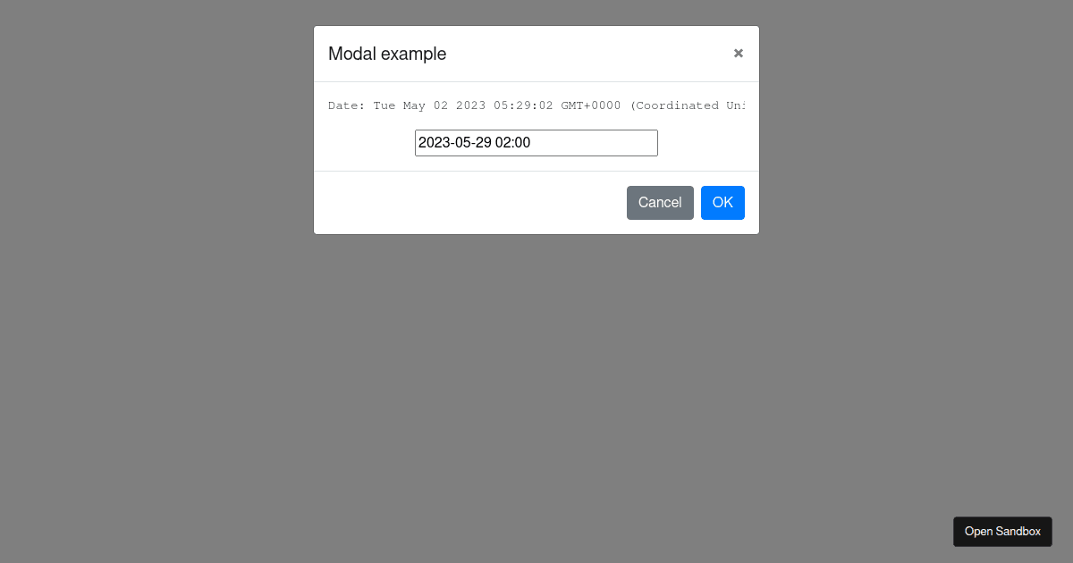 vue-date-pick #28 - Codesandbox