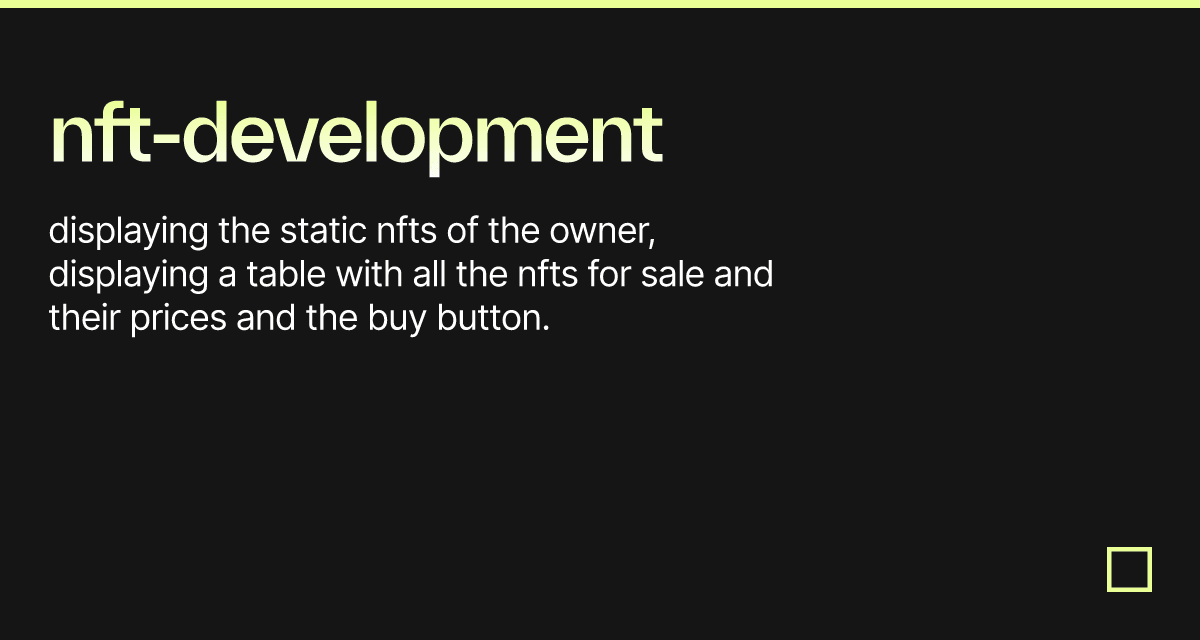 nft-development - Codesandbox