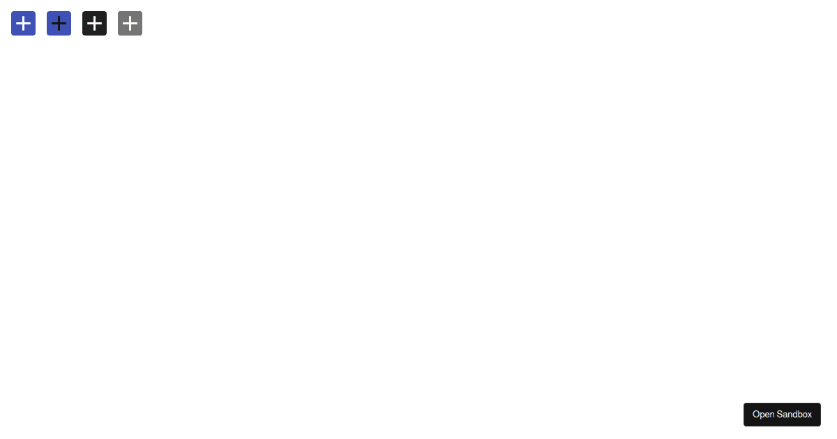 MUI Icons styling - Codesandbox