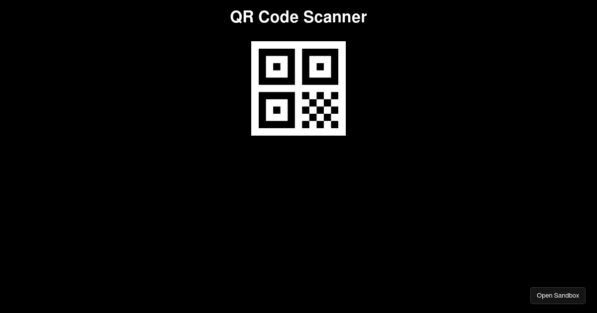 qr-code-scanner (forked) - Codesandbox