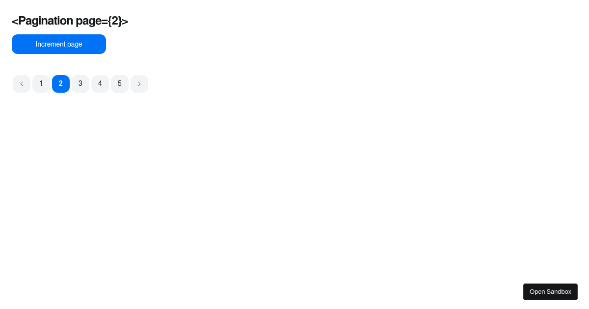 controlled pager - Codesandbox