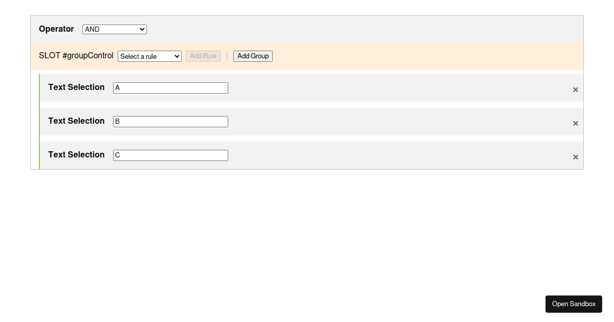 Slot: GroupControl - Codesandbox