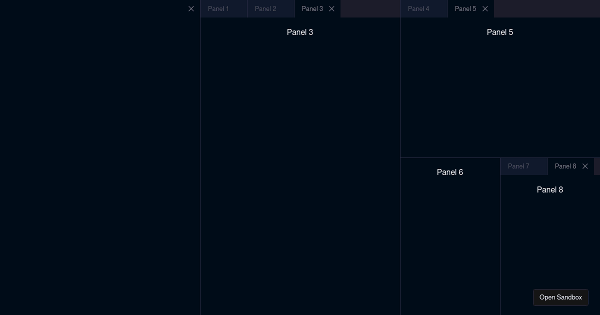 customheader-dockview - Codesandbox