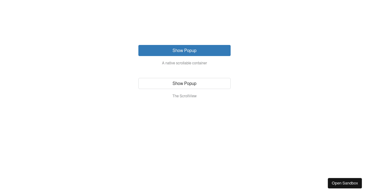 Scrolling - DevExtreme Popup - Codesandbox