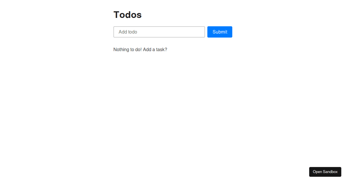 Todo Mvc App Using Vanilla Js Codesandbox
