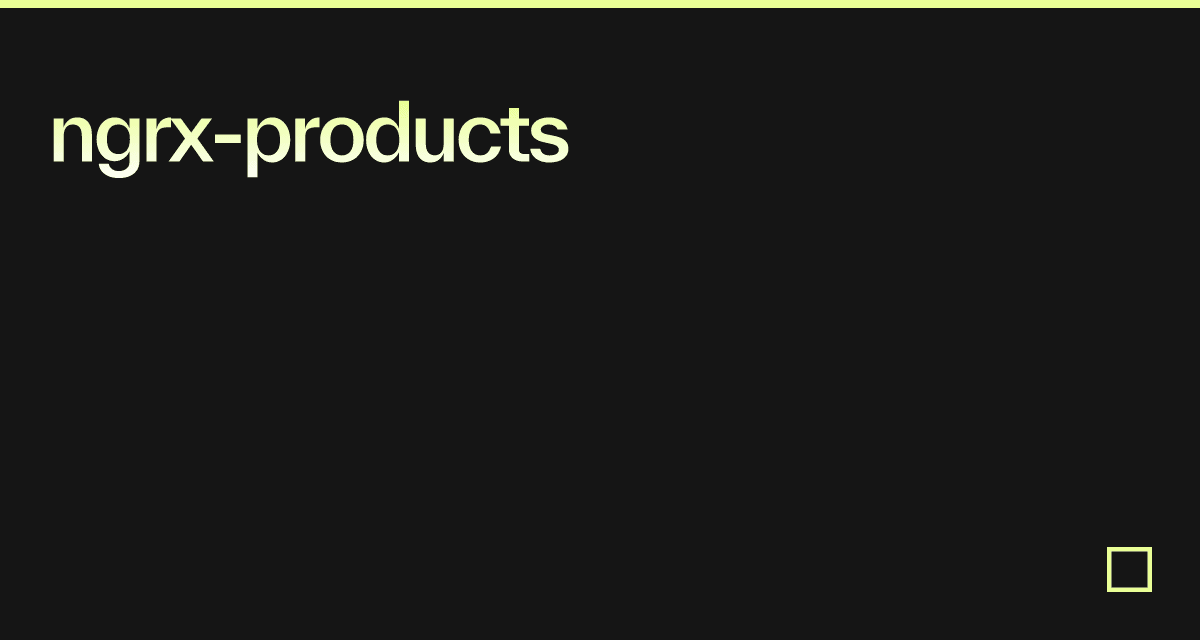 ngrx-products - Codesandbox