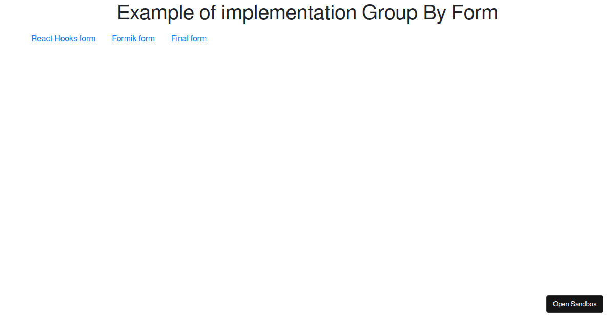 form-group-by-example - Codesandbox