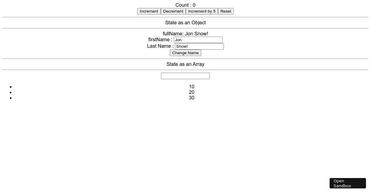 React-UseState-ARC - Codesandbox
