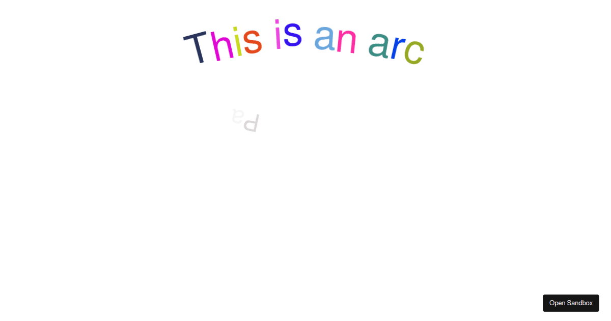 react-swervy-text demo (forked) - Codesandbox