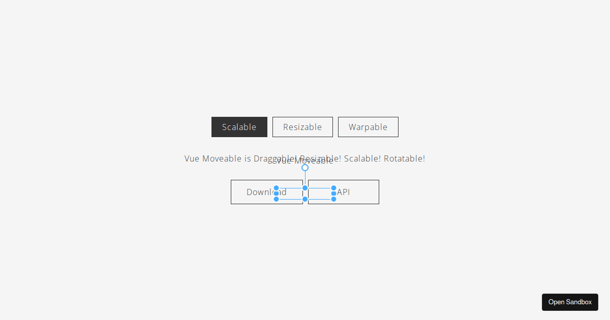 Vue Moveable Demo Forked Codesandbox
