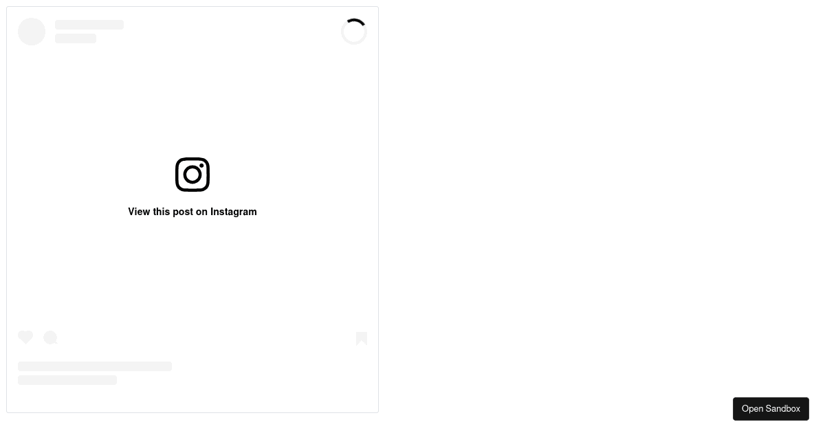 react-ig-embed (forked) - Codesandbox