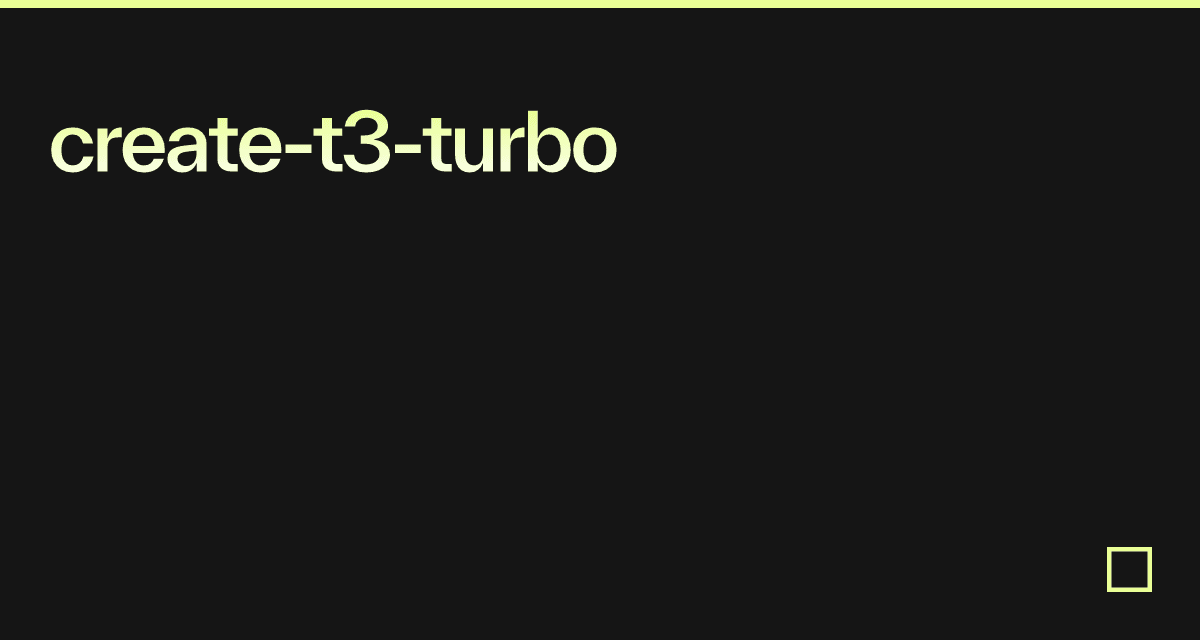 create-t3-turbo - Codesandbox