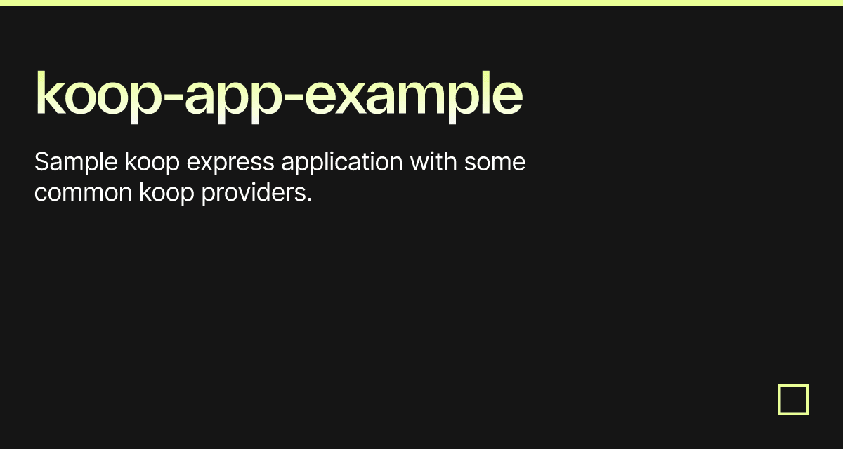 koop-app-example - Codesandbox