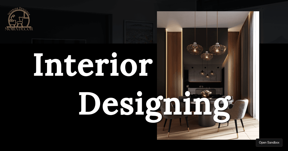 Interior Design Website - Codesandbox