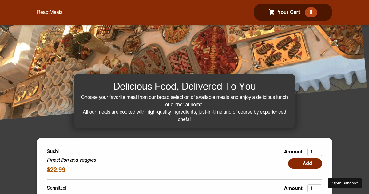 practice-food-order-app (forked) - Codesandbox