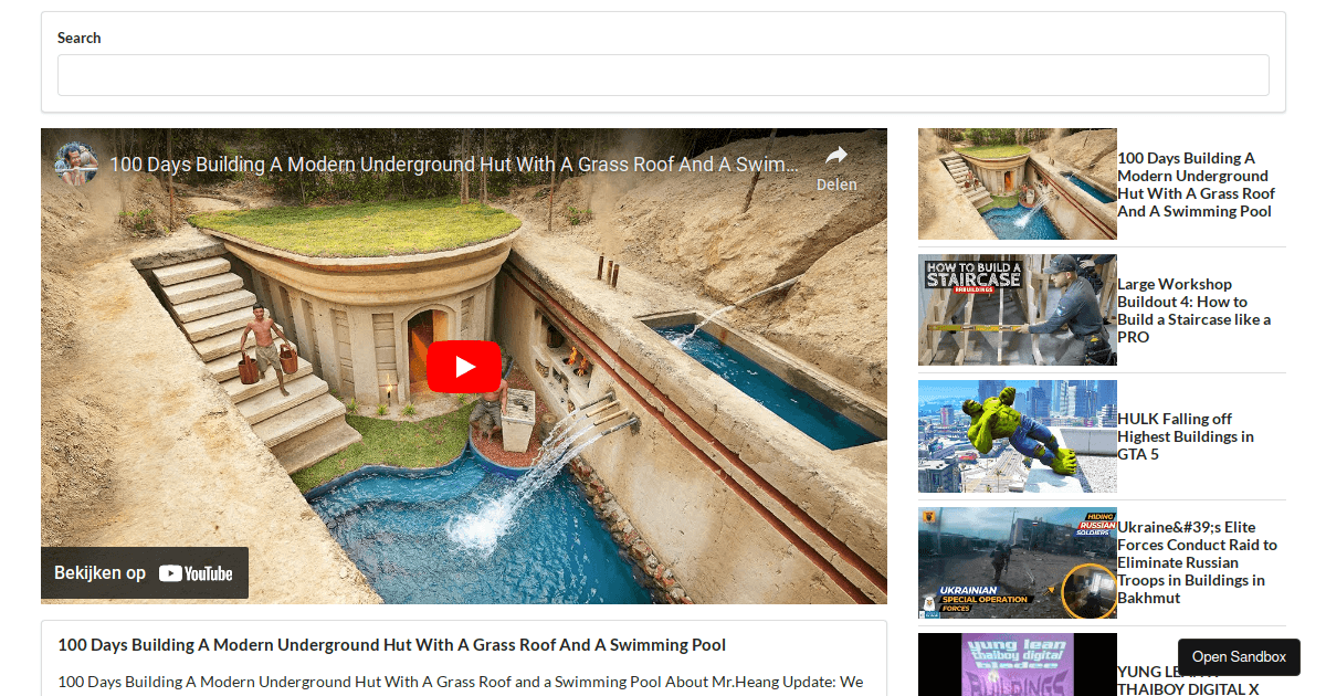 Youtube API - Codesandbox