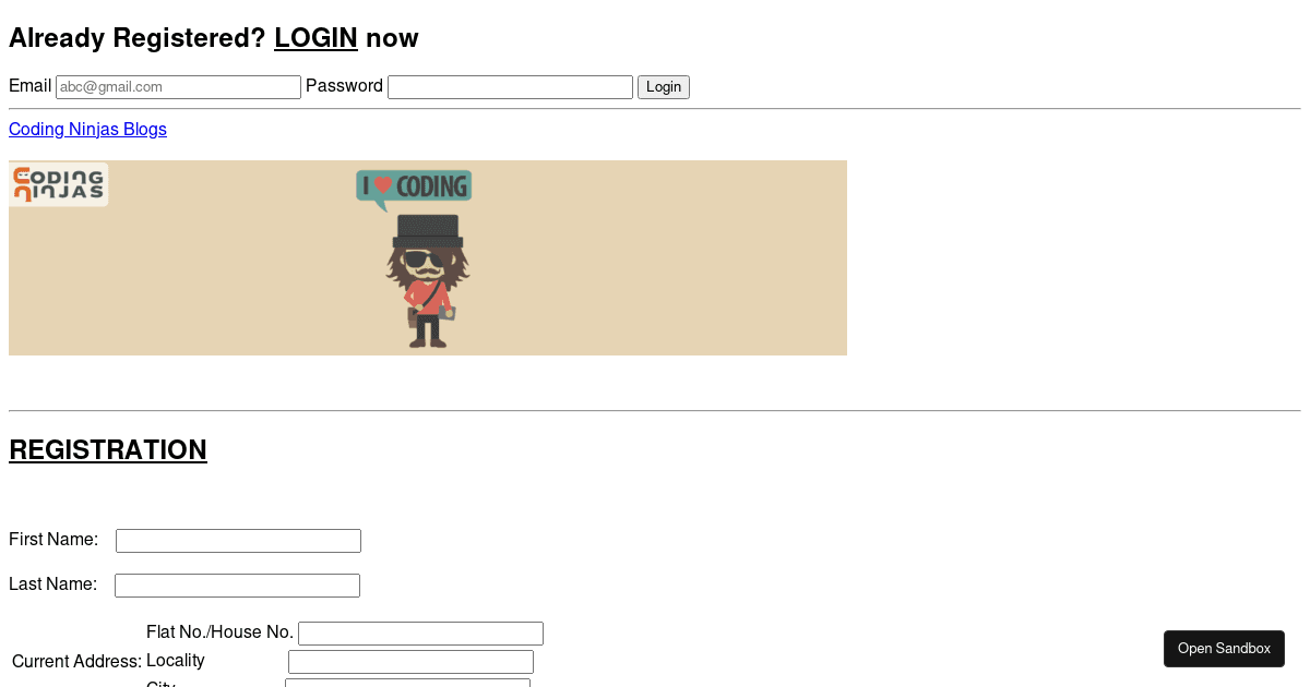 Create multiple forms (forked) - Codesandbox