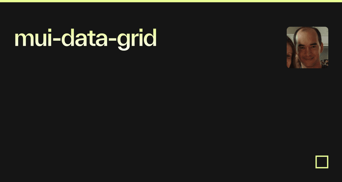mui-data-grid - Codesandbox