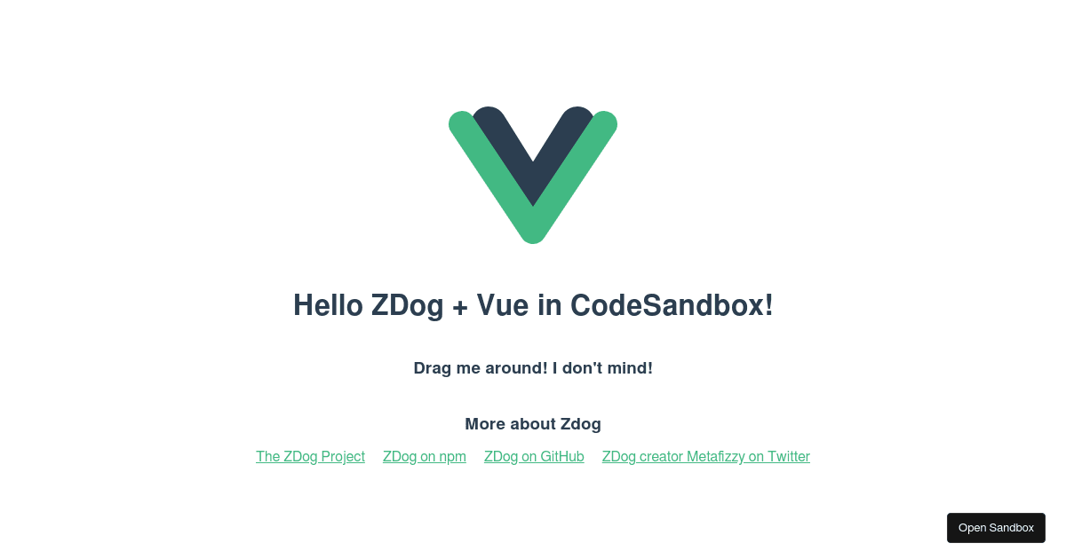 ZDog Tests - Codesandbox