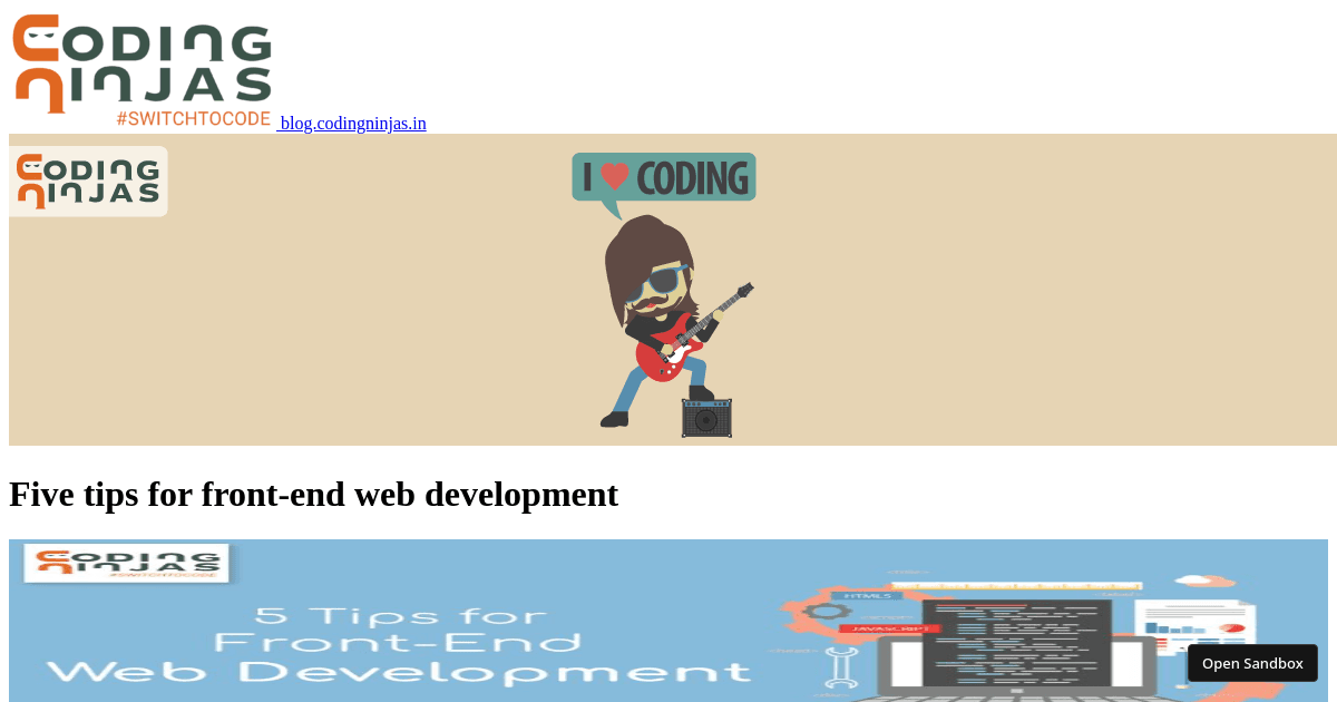 blog-walk-through-your-first-html-page - Codesandbox