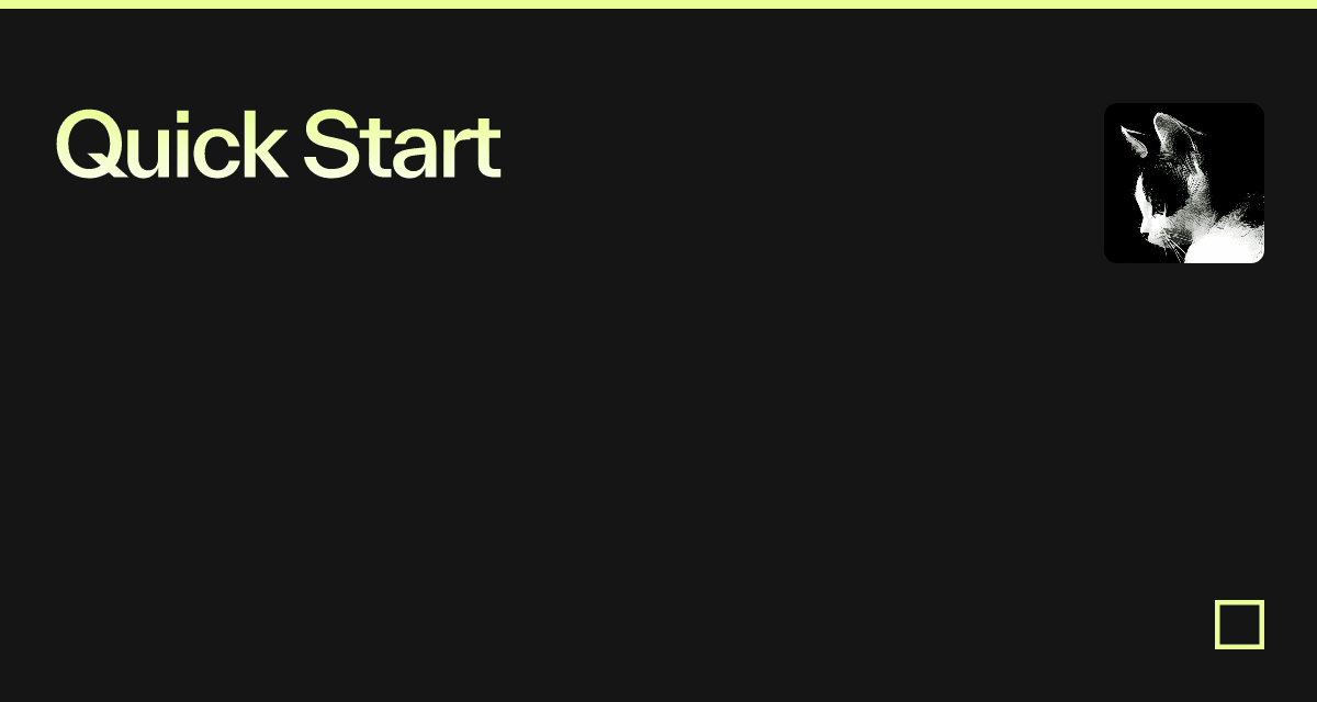 Quick Start Codesandbox