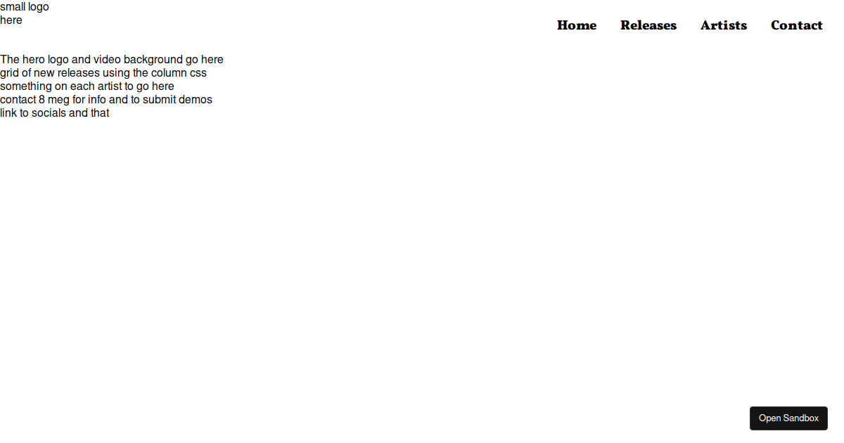 8 Meg Stick - Codesandbox
