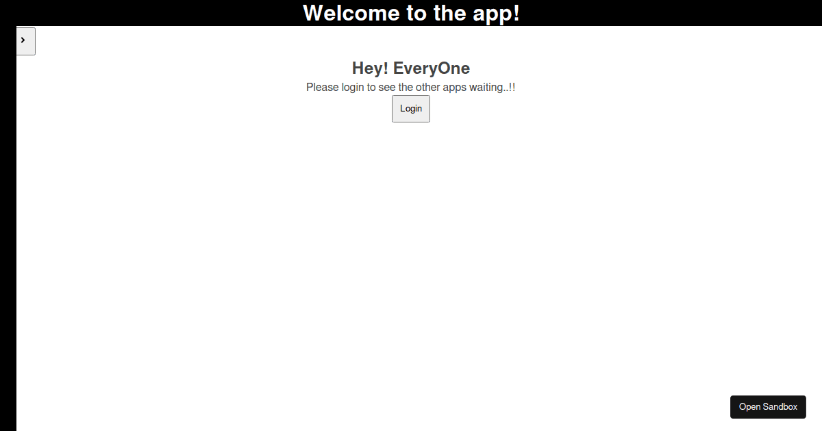 Sample React App Codesandbox