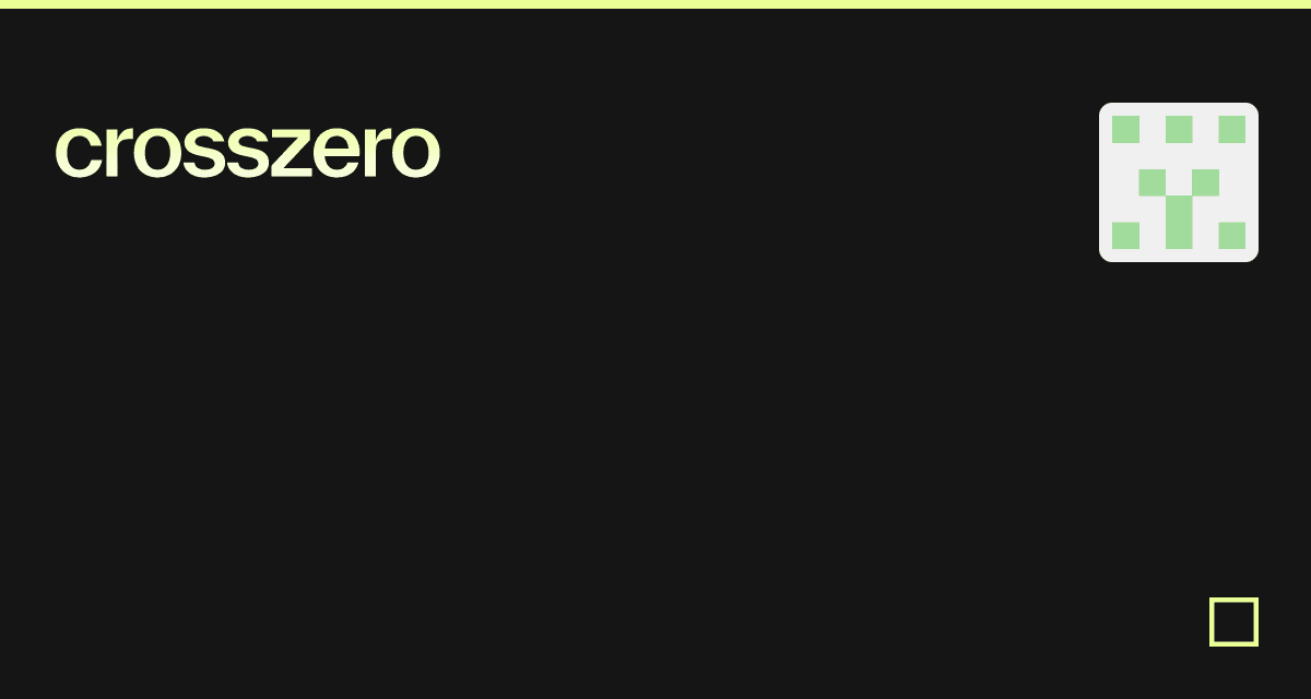 crosszero - Codesandbox