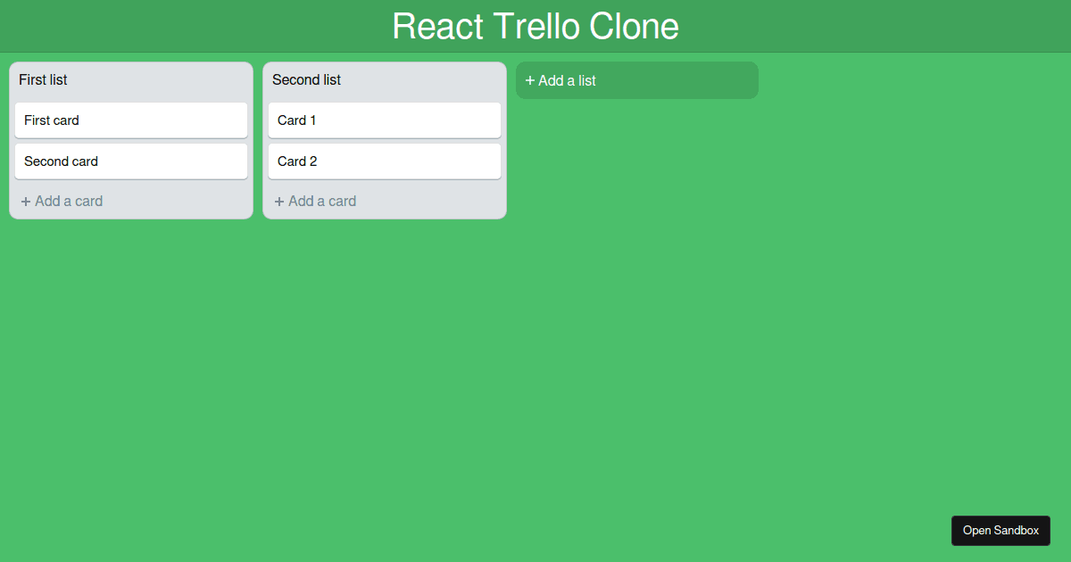 marconunnari/trello-clone - Codesandbox