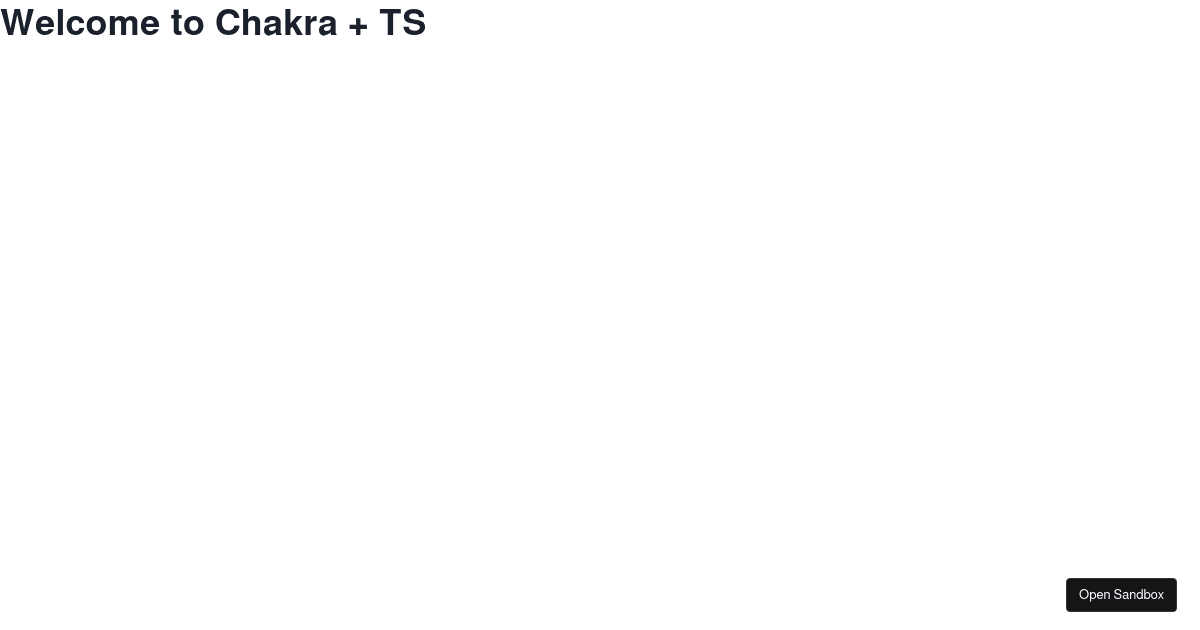 chakra-ts-starter - Codesandbox