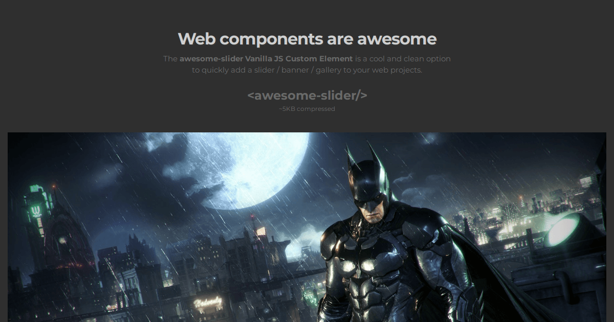 Awesome Slider Vanilla JS - Codesandbox Awesome Slider Vanilla JS - Codesandbox