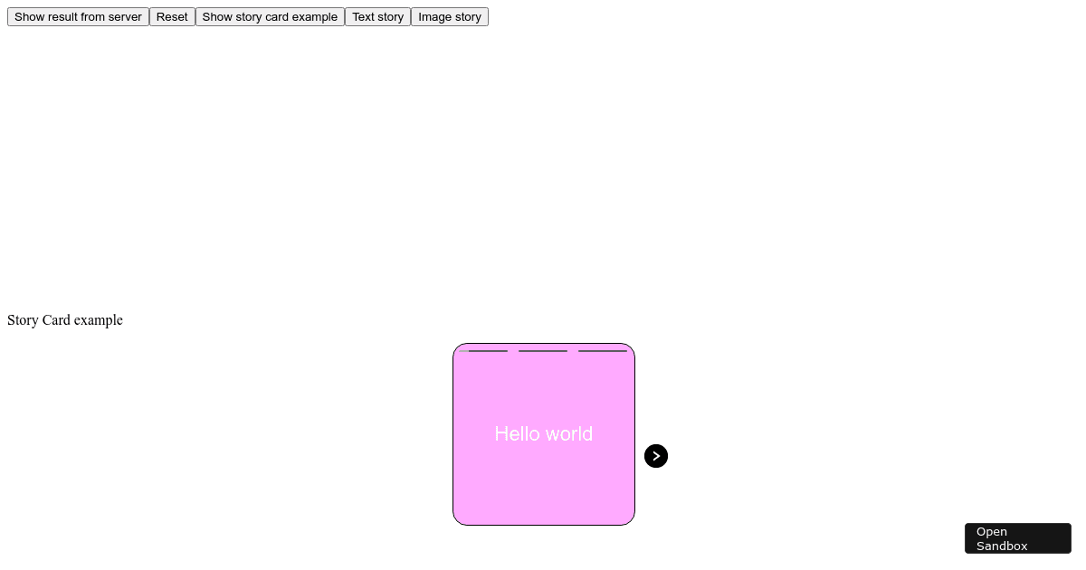 facebook-story-demo - Codesandbox