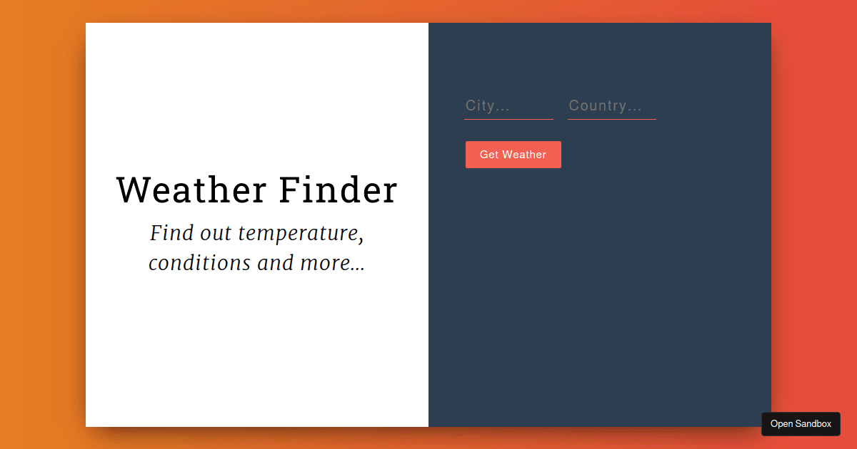 weather - Codesandbox