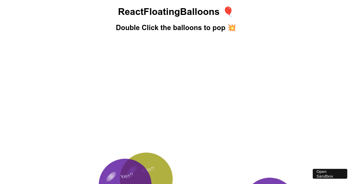 react-floating-balloons-basic-example (forked) - Codesandbox