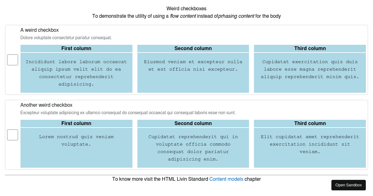 Weird Patternfly Checkbox Codesandbox