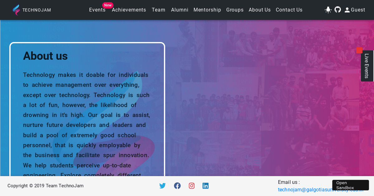 frontend - Codesandbox