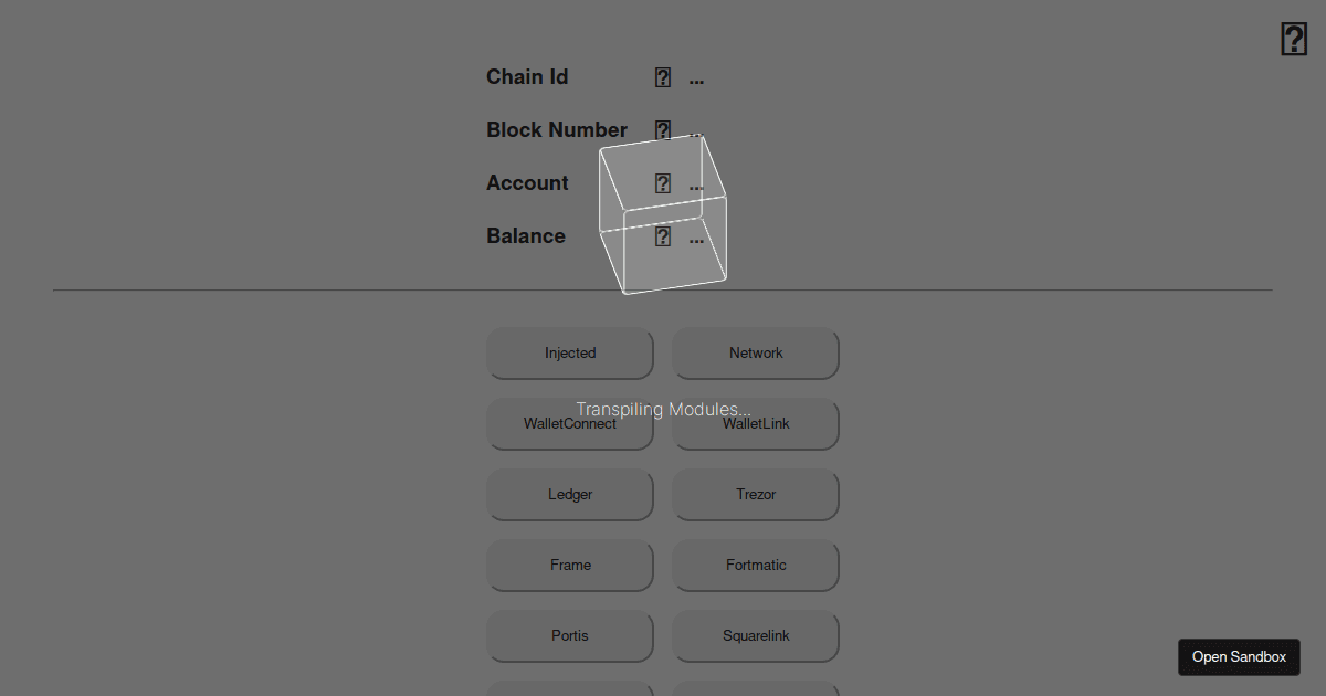 web3-react-v6 (forked) - Codesandbox