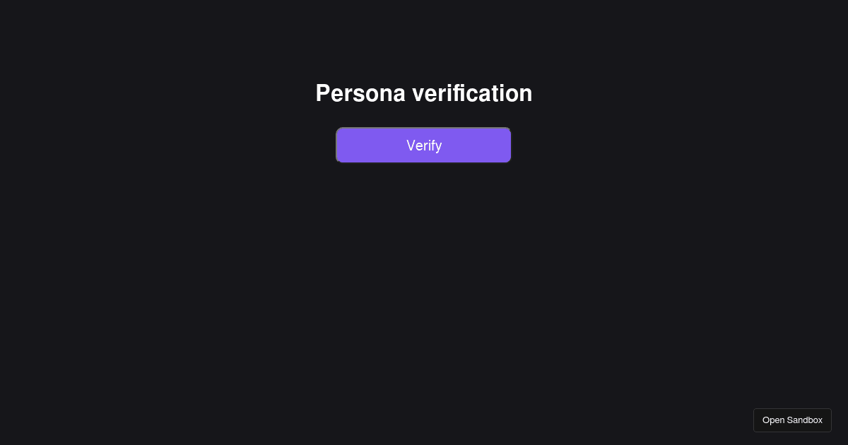 Persona (forked) - Codesandbox