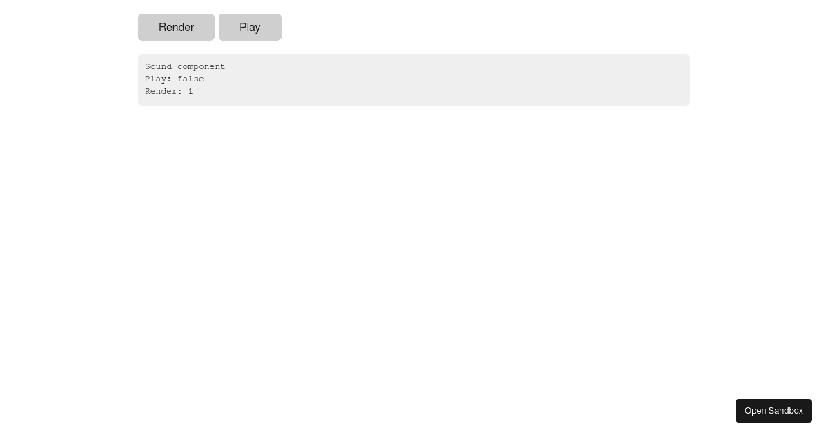 useEffect with sound example - Codesandbox