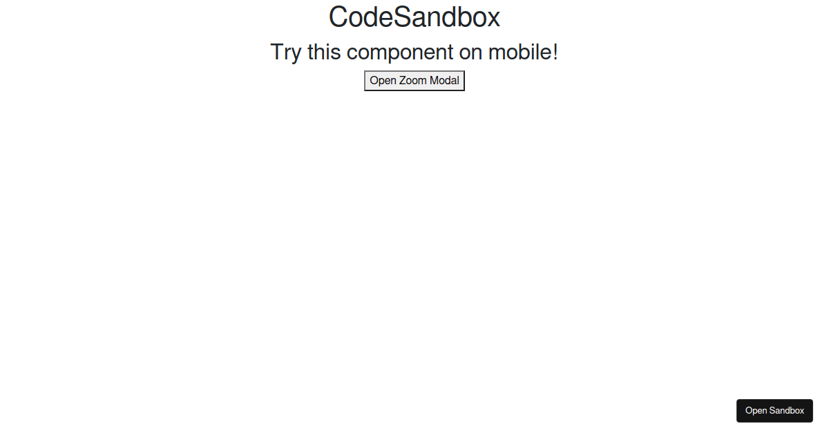 PDP ZOOMED COMPONENT - Codesandbox