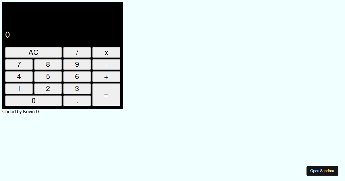 javascript-calculator - Codesandbox
