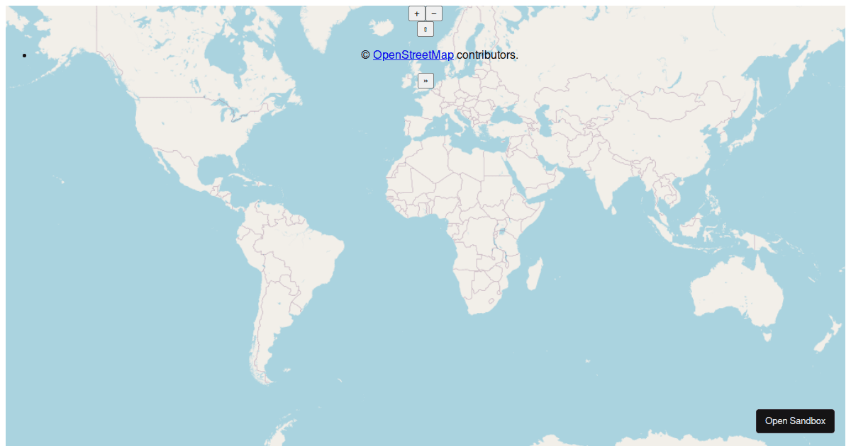 open layers React - Codesandbox