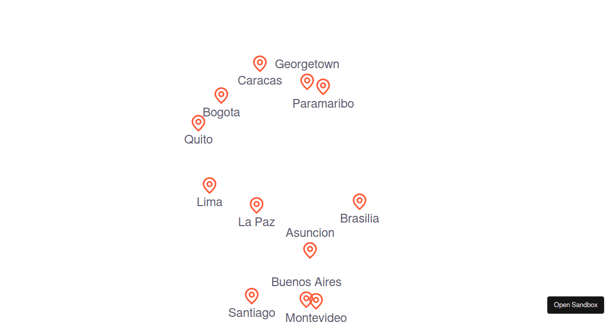 Custom Markers Example - Codesandbox