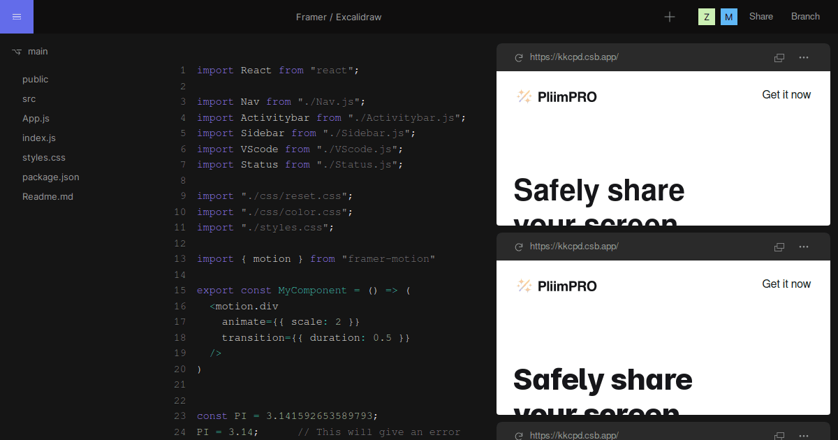 sidekick v2 Prototype - Codesandbox