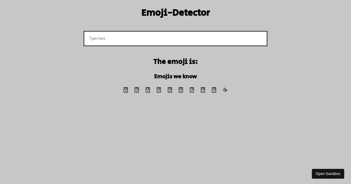 emoji-dictionary - Codesandbox