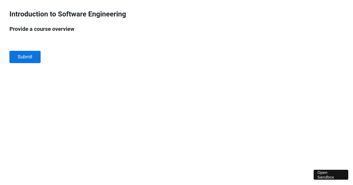 @tinymce/react-form (forked) - Codesandbox