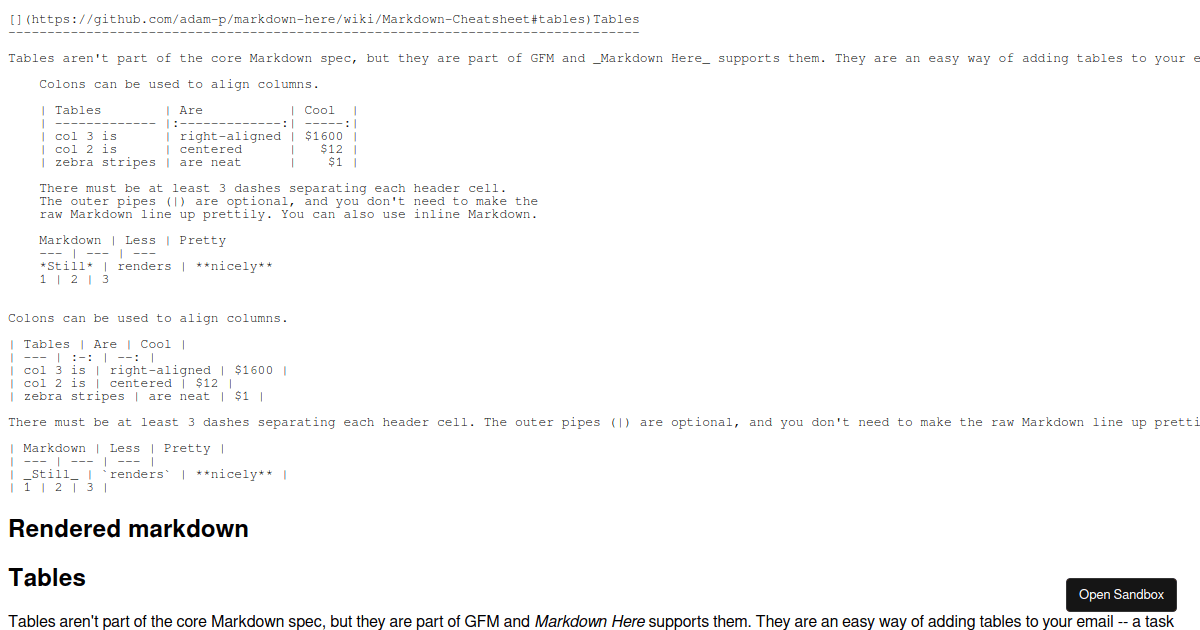 Turndown convert html-to-md - render with MarkdownIt - Codesandbox