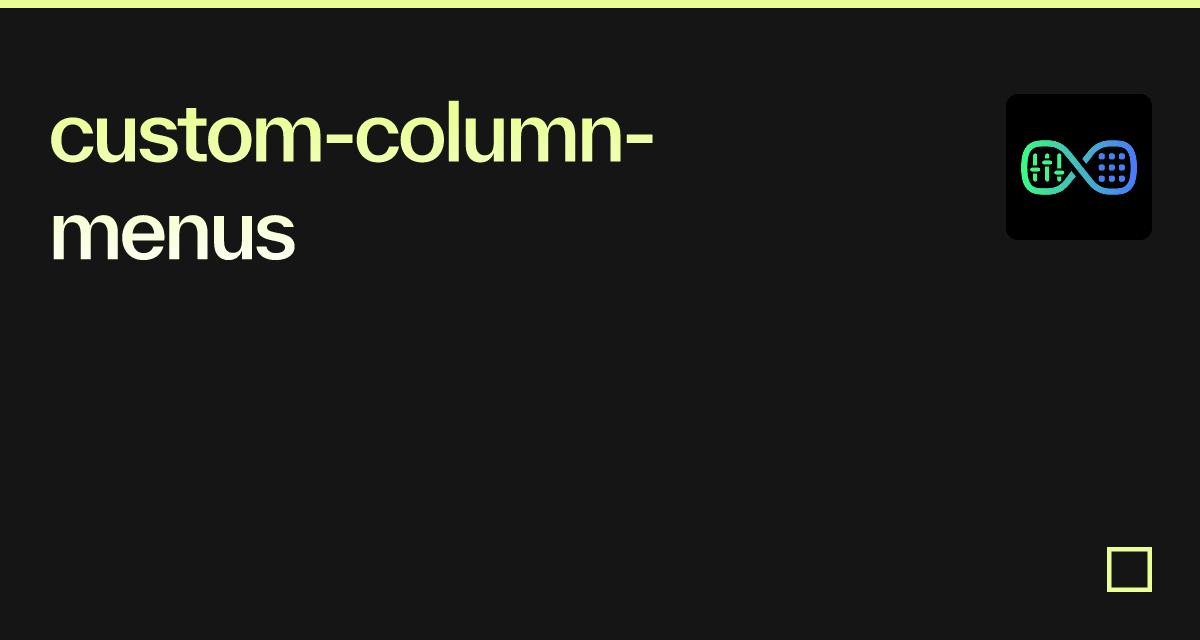 custom-column-menus - Codesandbox custom-column-menus - Codesandbox