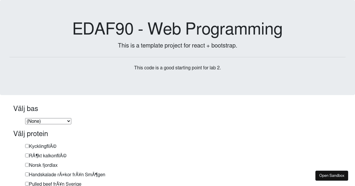EADF90 lab 2 - Codesandbox