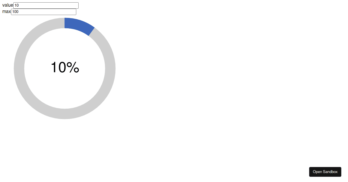 react-vis gauge - Codesandbox